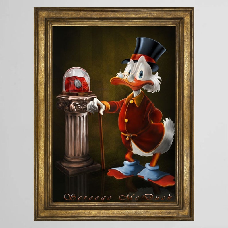 Scrooge Mcduck Museum Printable Art Contemporary Art Wall Art Office ...