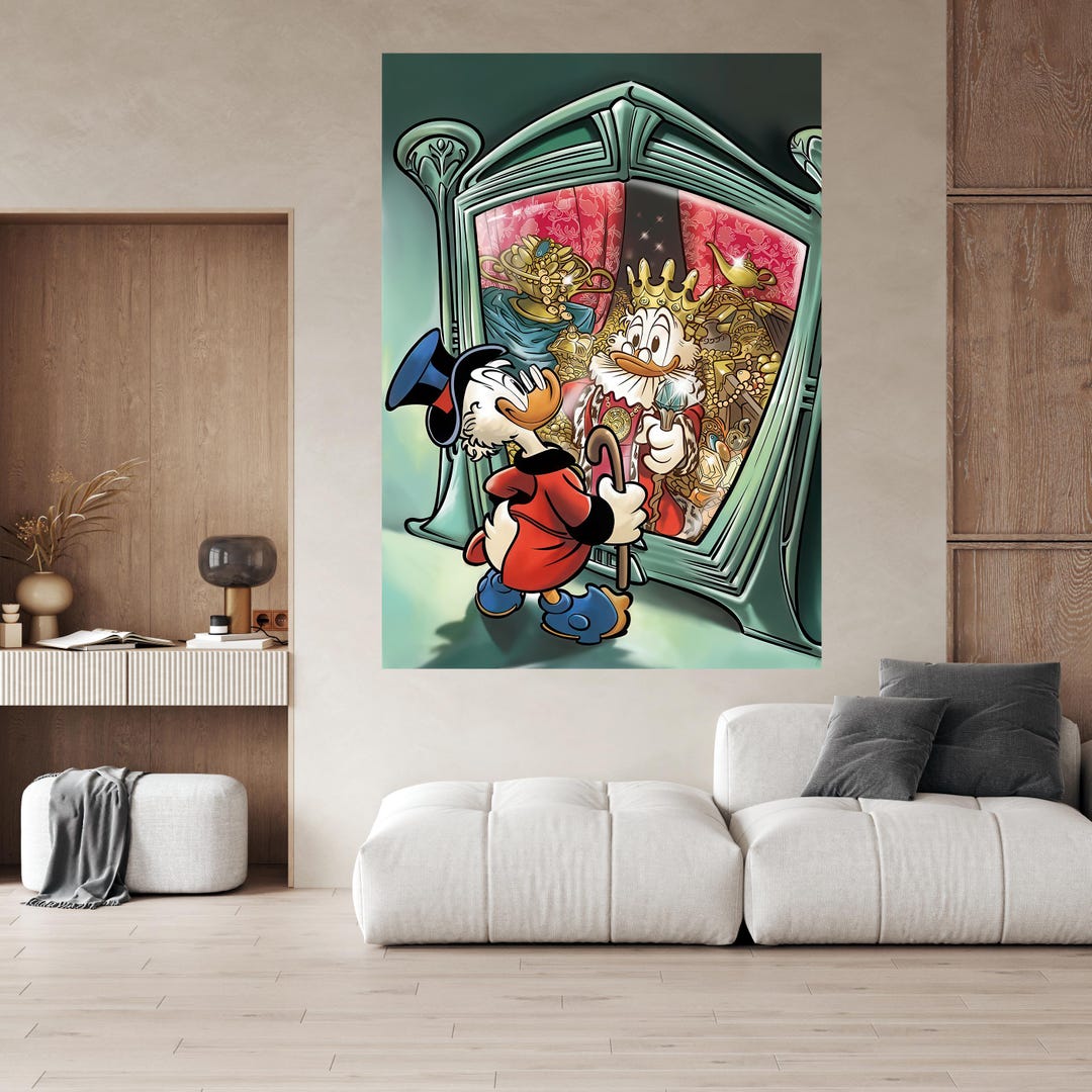 Scrooge Mcduck AMAZING MIRROR Printable Art Contemporary Art Wall Art ...