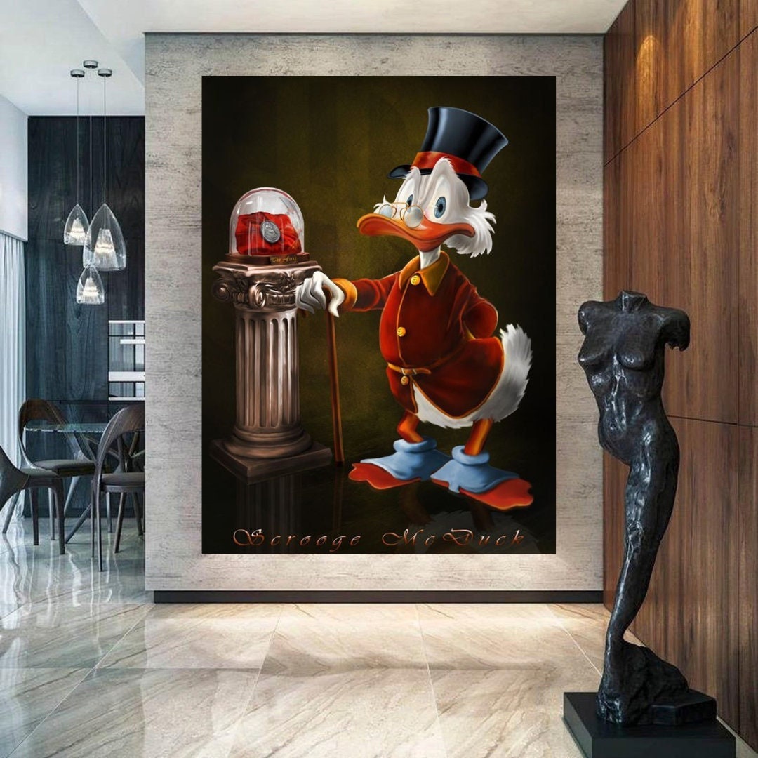 Scrooge Mcduck Museum Printable Art Contemporary Art Wall Art Office ...