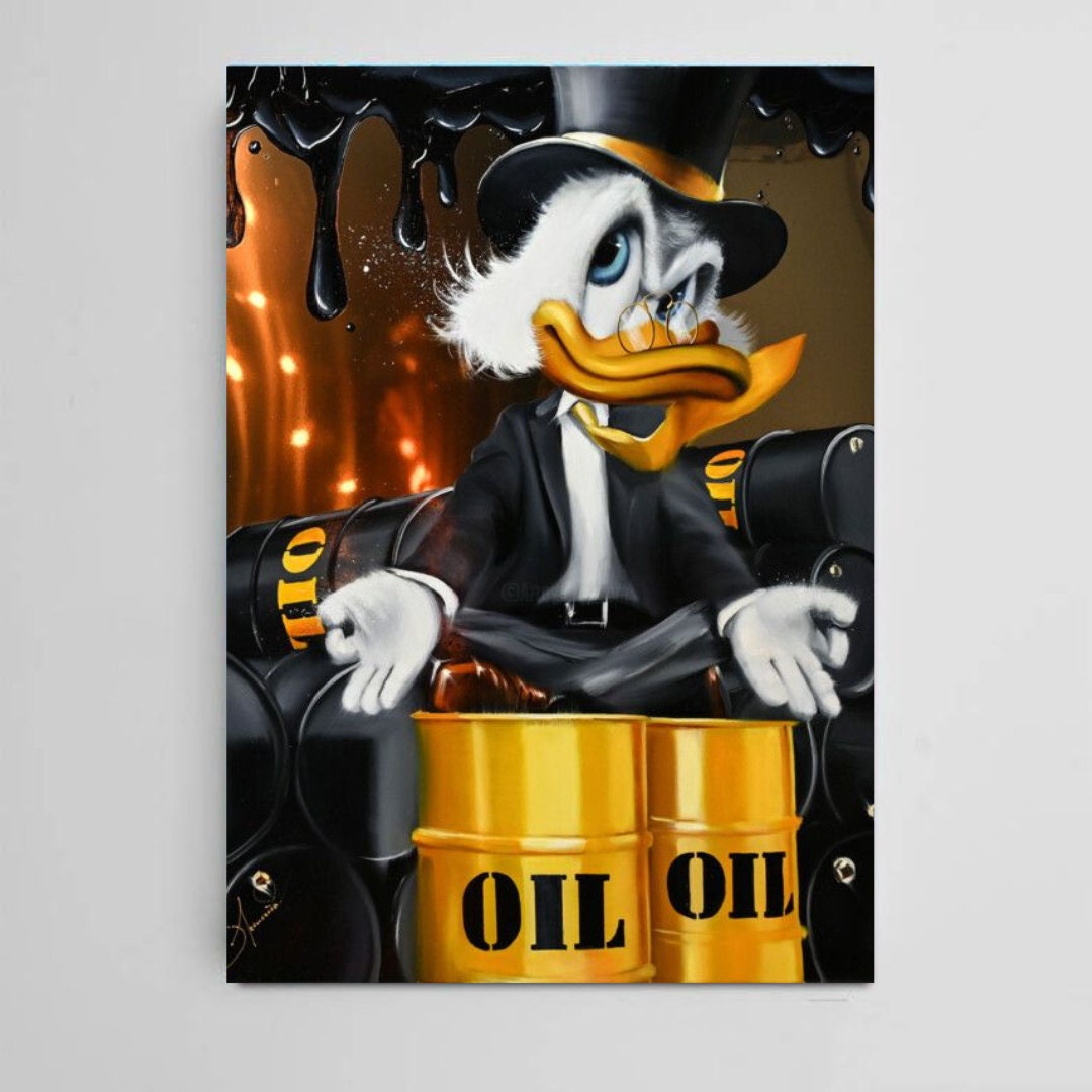 Paperon Dè Paperoni Art - Scrooge Mcduck Petroil Oil Contemporary Art ...