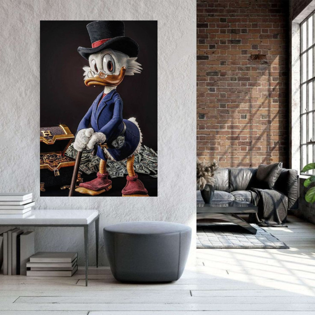 Paperon Dè Paperoni Art Inspired - Mcduck Scrooge Golden Casket ...