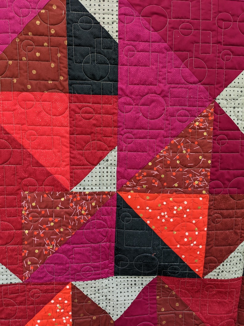 Custom Quilt Zen Chic Peaks Pattern - Etsy