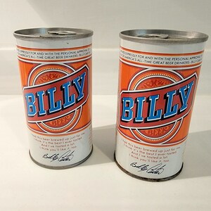BILLY BEER CANS - Etsy