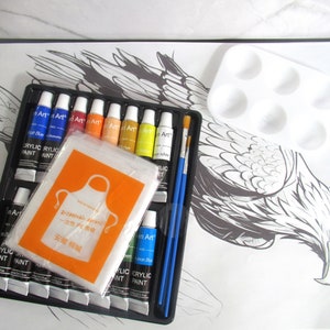 Paint at Home Art Kit/diy Paint Kit/paint and Sip/home Paint Party - Etsy