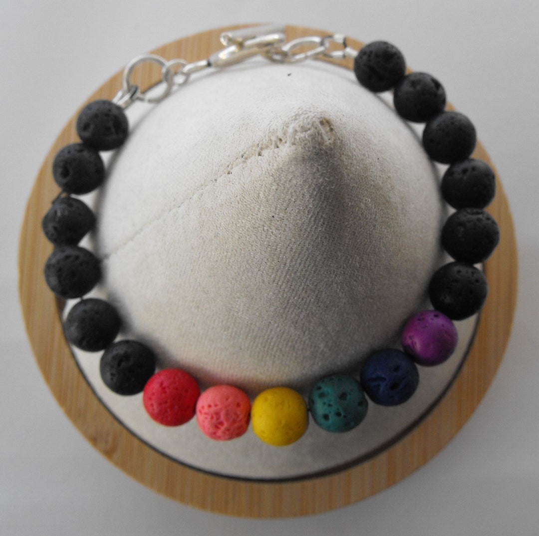 Lava Rock Pride Bracelet - Etsy