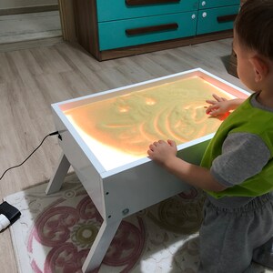 Led Light Table, Activity Sensory Sand Box, Homeschooling,preschool ...