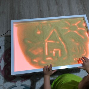 Led Light Table, Activity Sensory Sand Box, Homeschooling,preschool ...