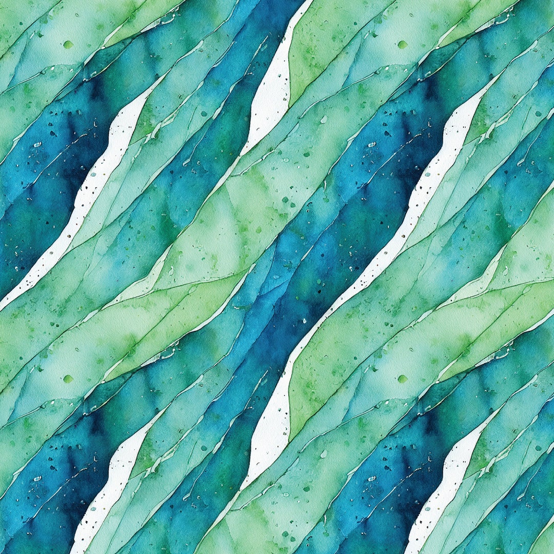 Turquoise Watercolor Wrapping Paper | Gift Wrap | Birthday | Holiday ...