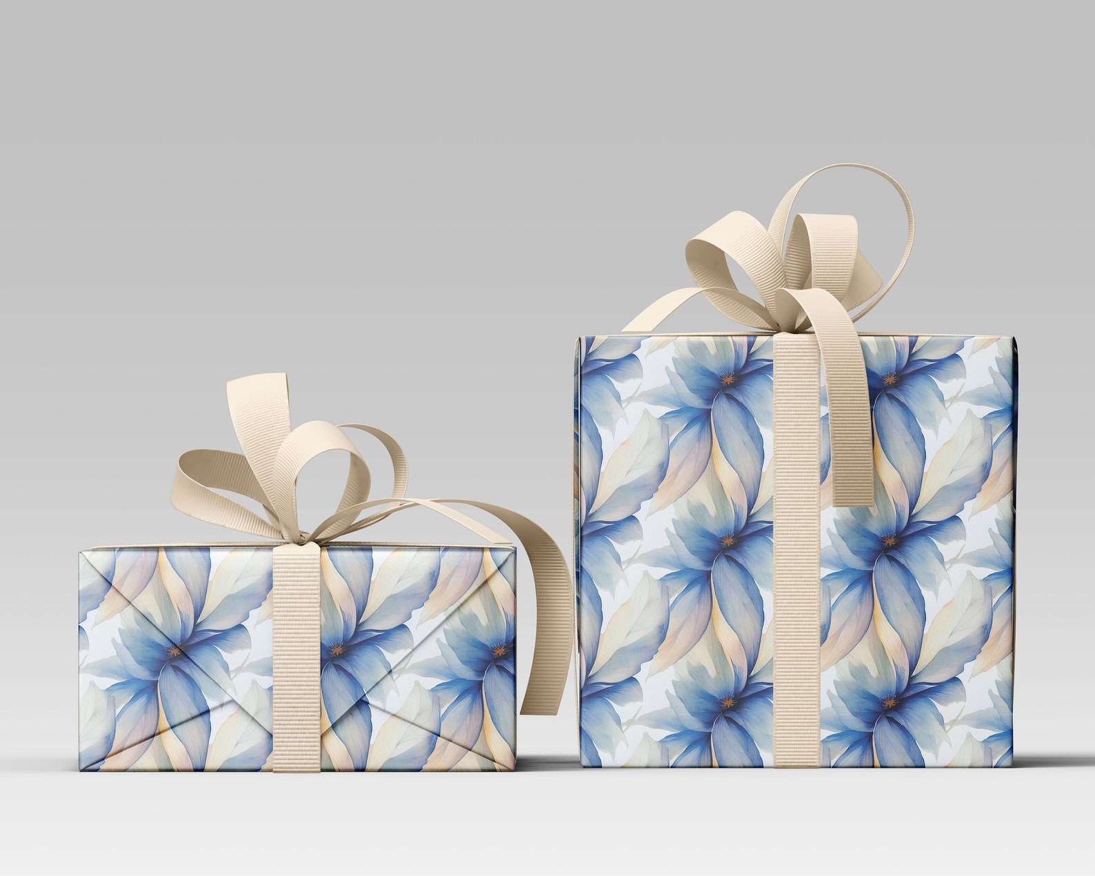Blue Gift Wrap Sheets | Holiday Gift Wrap | Boy Baby Shower Wrapping ...