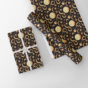Celestial Wrapping Paper - Etsy