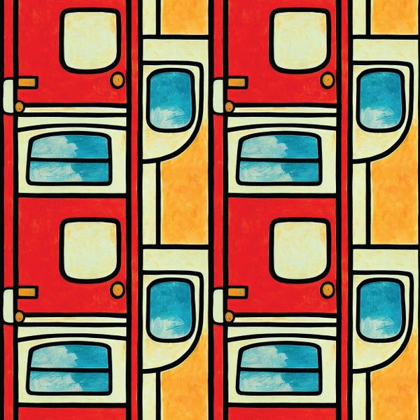 School Bus Wrapping Paper - Etsy