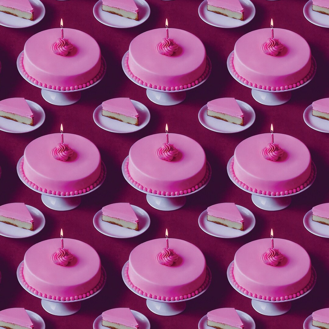 Wrapping Paper: Pink Cake {gift Wrap, Valentine's Day, Birthday ...