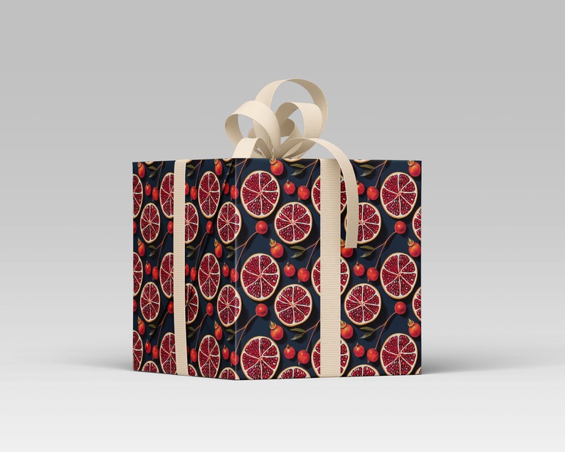 Pomegranate Wrapping Paper - Etsy