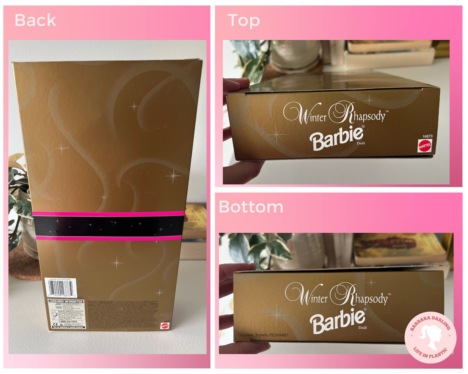 1996 Winter Rhapsody Barbie an Avon Exclusive, Special Edition, Second ...