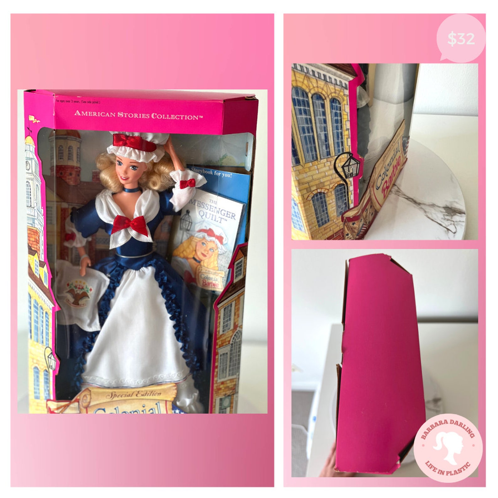 1994 Colonial Barbie american Stories Collection - Etsy