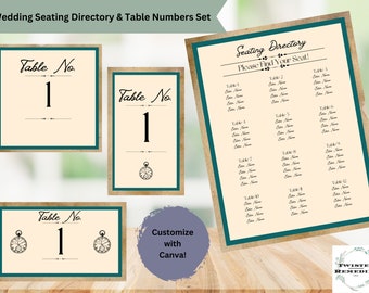 Table Number Directory - Etsy