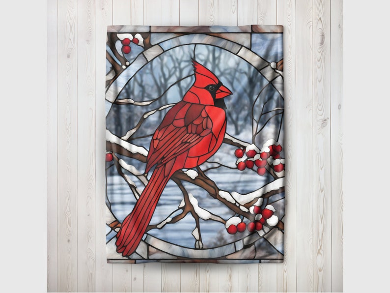 Cardinal Stained Glass, Cardinal Gifts, Great Grandma Gift, Sympathy ...