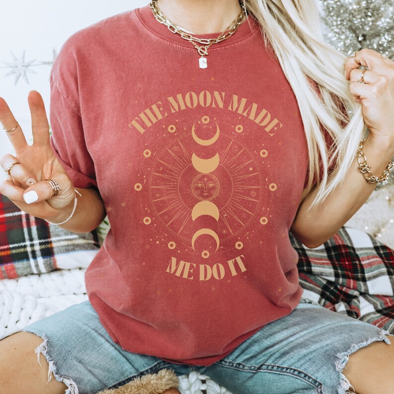 Moon Phase Shirt Celestial Shirt Moon Shirt Boho Sun Moon Shirt ...