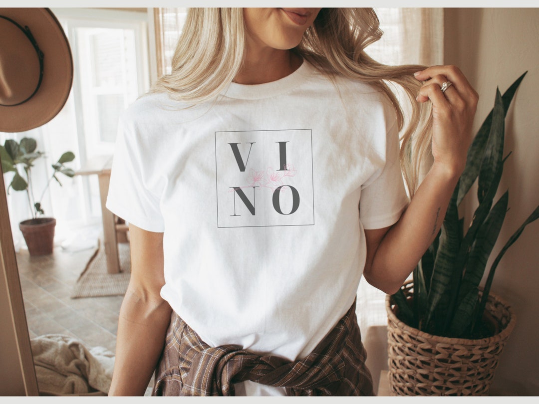 VINO Shirt Wine Lover Tee Wine Shirts Vineyard Shirt Besties Wine ...