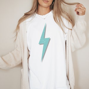 Lightning Bolt T-shirt Comfort Colors Aesthetic Lightning - Etsy