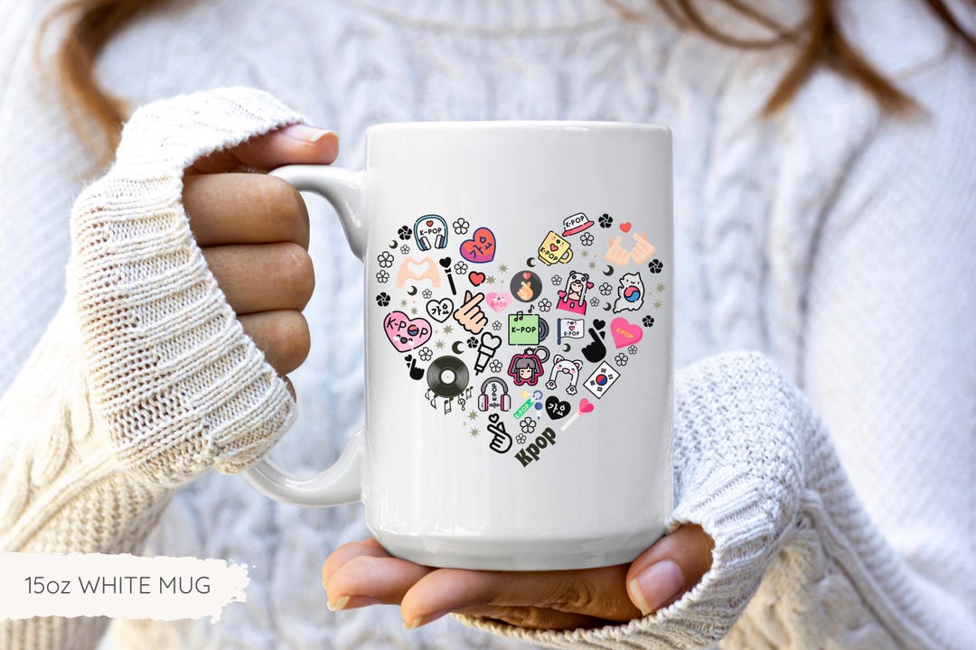 Kpop Merch Coffee Mug K Pop Aesthetic Kpop Gifts Korean Style Gift for ...
