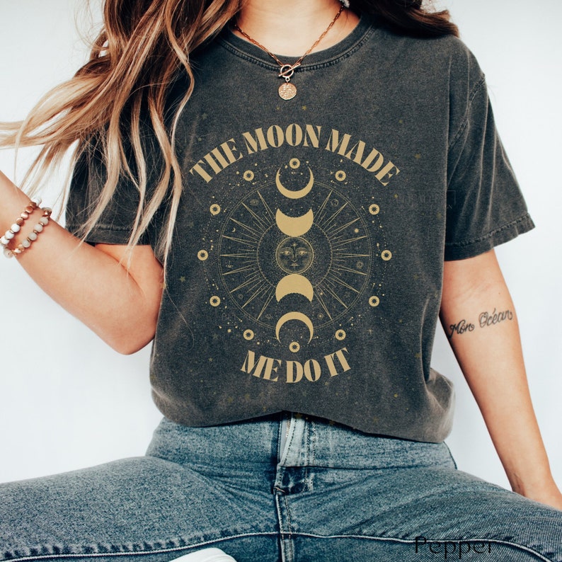 Moon Phase Shirt Celestial Shirt Moon Shirt Boho Sun Moon Shirt ...