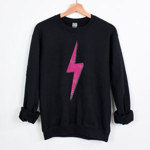 Lightning Bolt Sweatshirt, Retro Style Sweatshirt, Bolt Shirt ...
