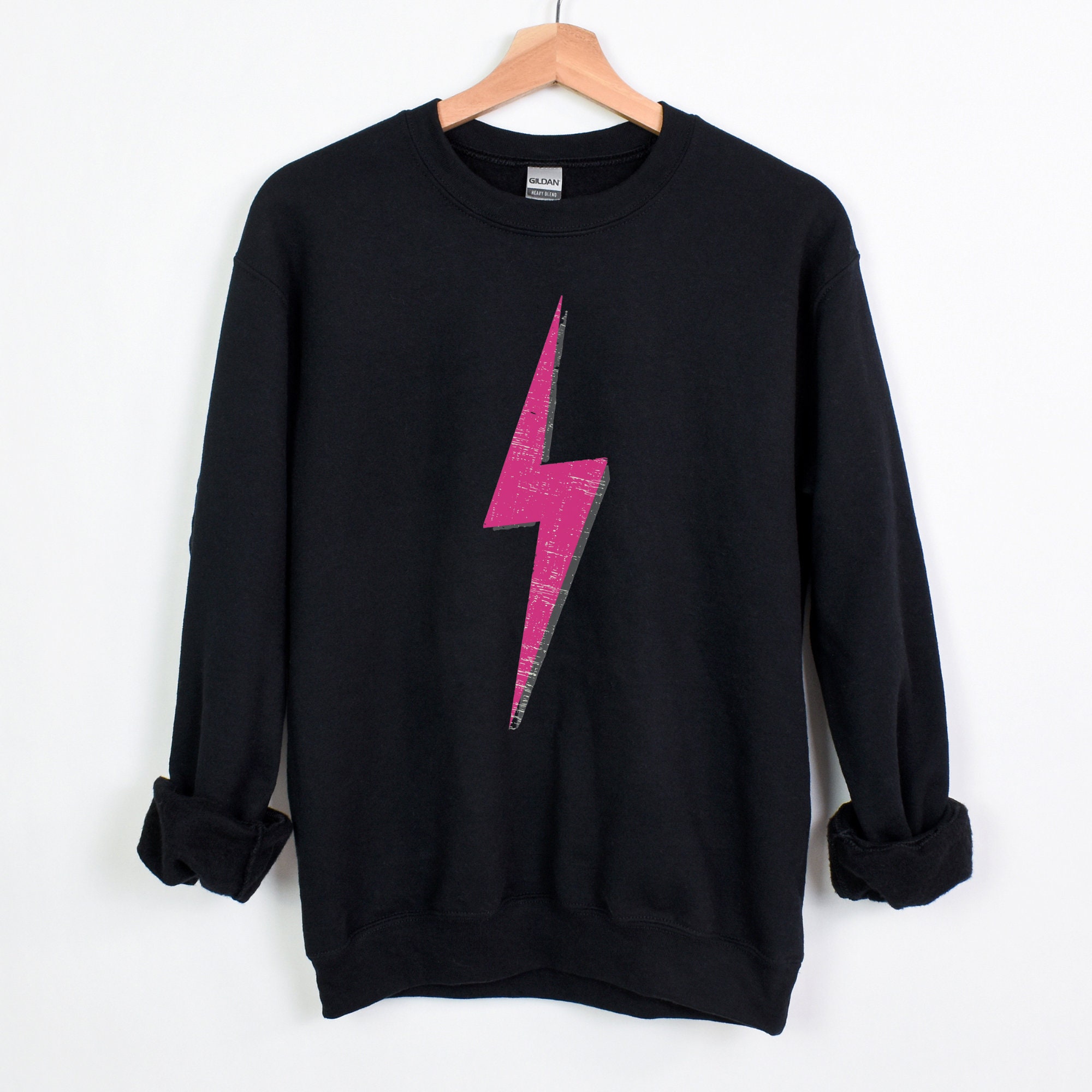 Lightning Bolt Sweatshirt Retro Style Sweatshirt Bolt Shirt - Etsy