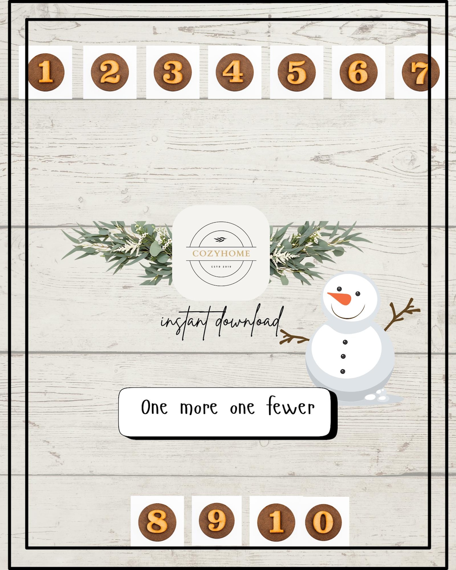 Kindergarten Math, One MORE One LESS - Etsy