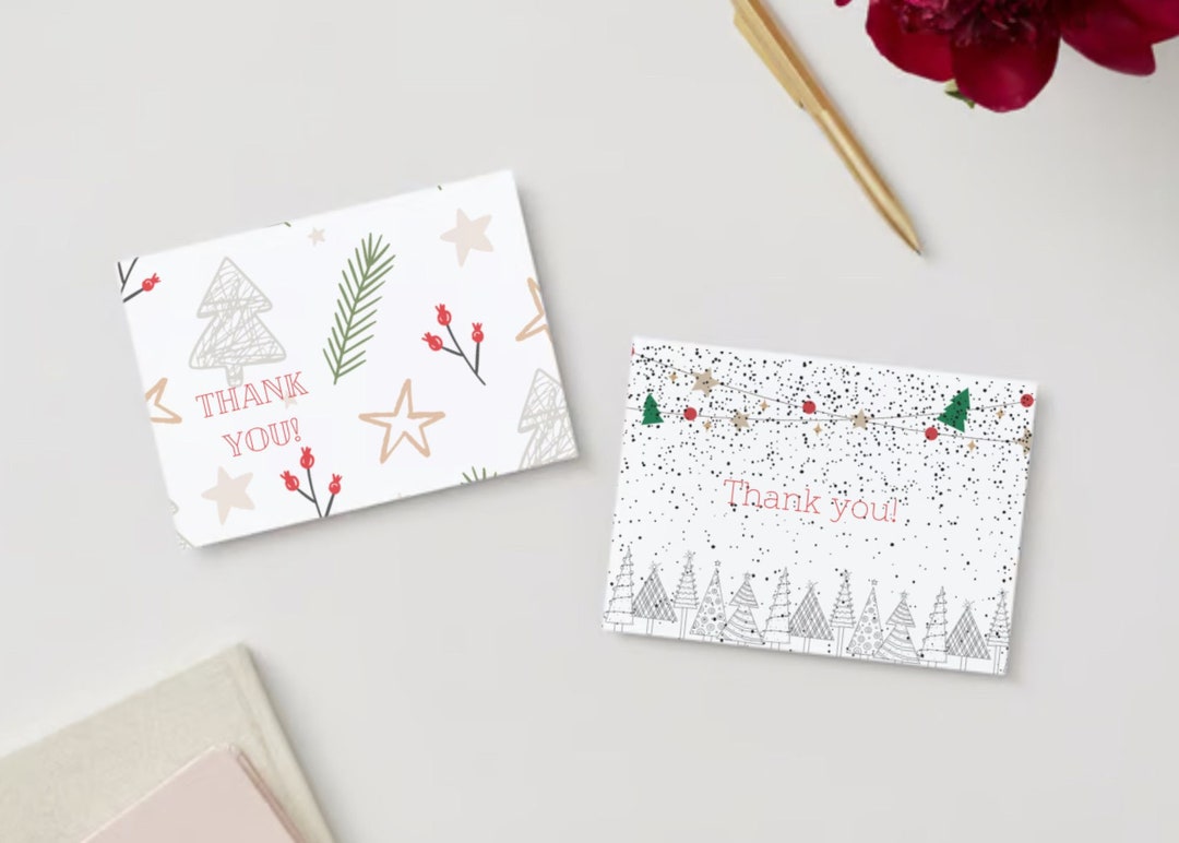 Teacher Holiday Thank YOU Cards - Etsy