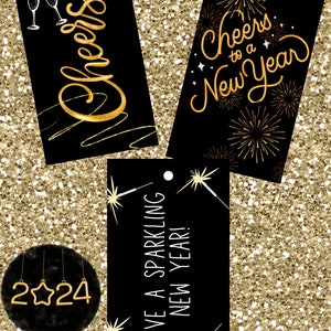 New Year's Gift Tags - Etsy
