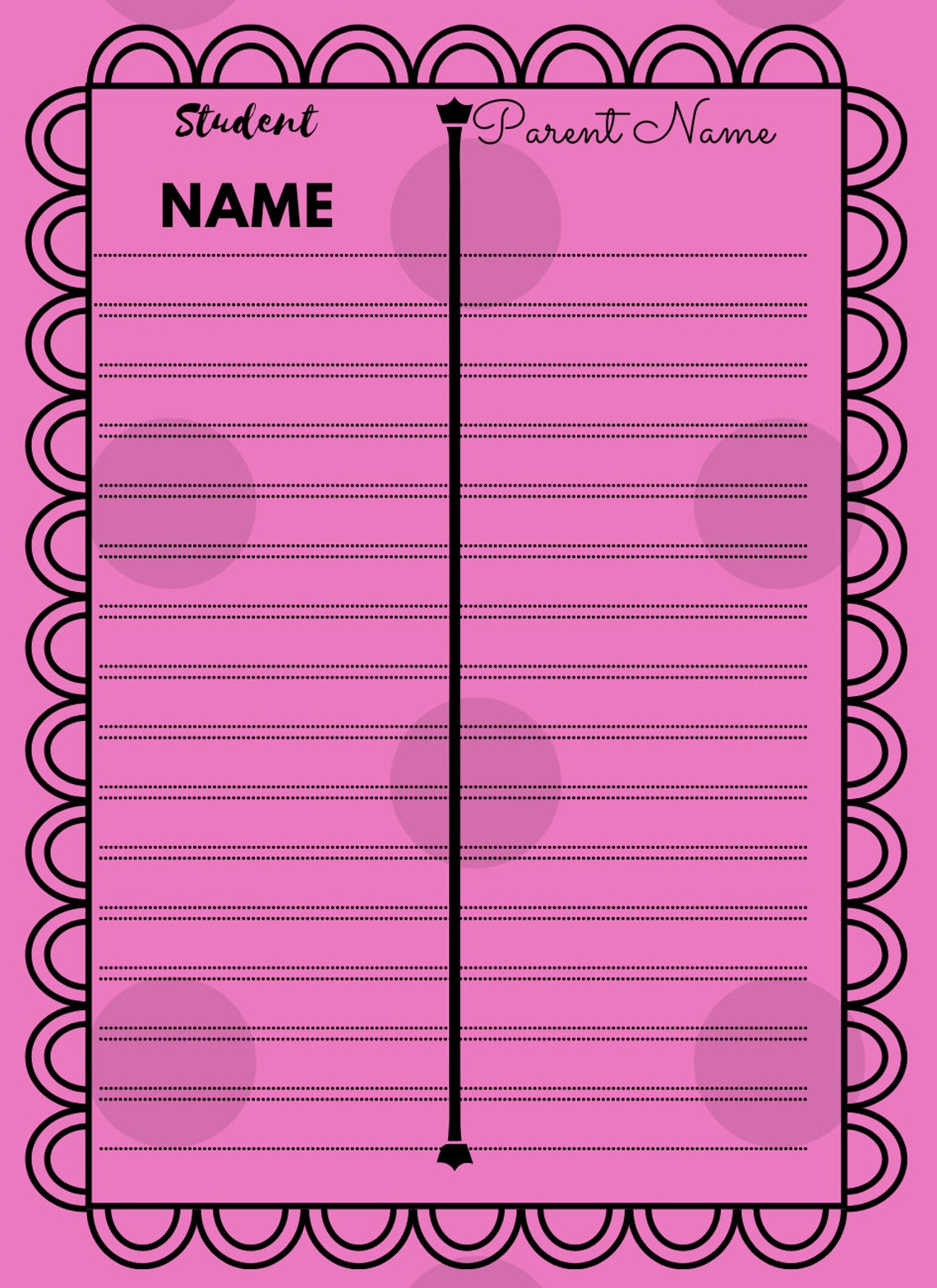 Back to School Night Parent Sign in Sheet - Etsy