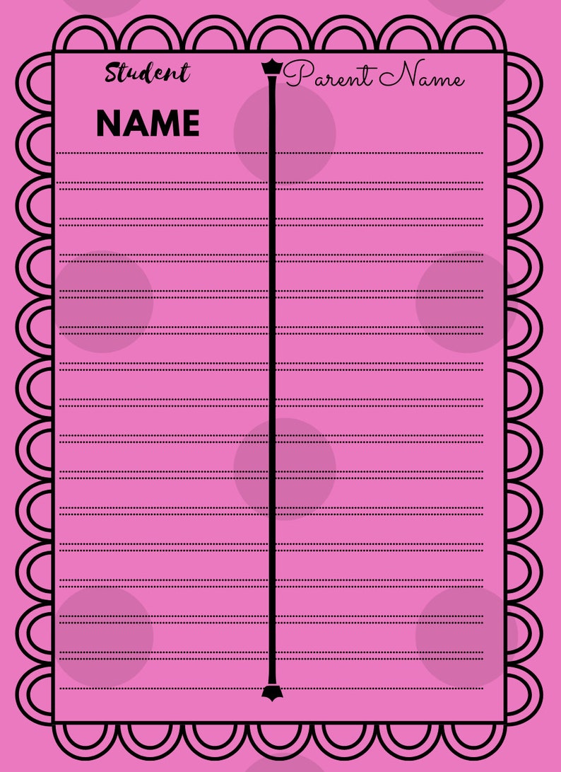 Back to School Night Parent Sign in Sheet - Etsy