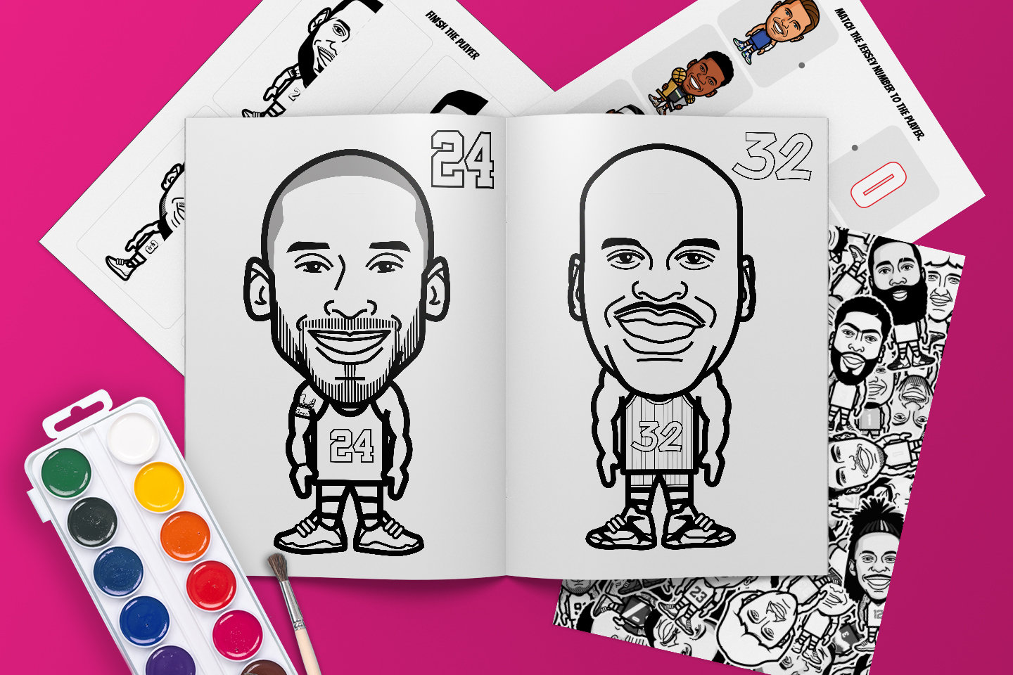 Hoops & Hues - Basketball Coloring Book - Etsy