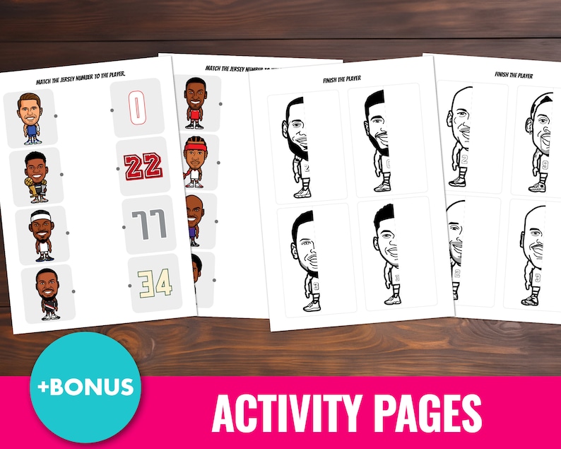 Hoops & Hues - Basketball Coloring Book - Etsy