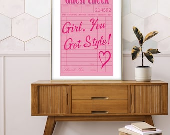 Guest Check Wall Art - Etsy