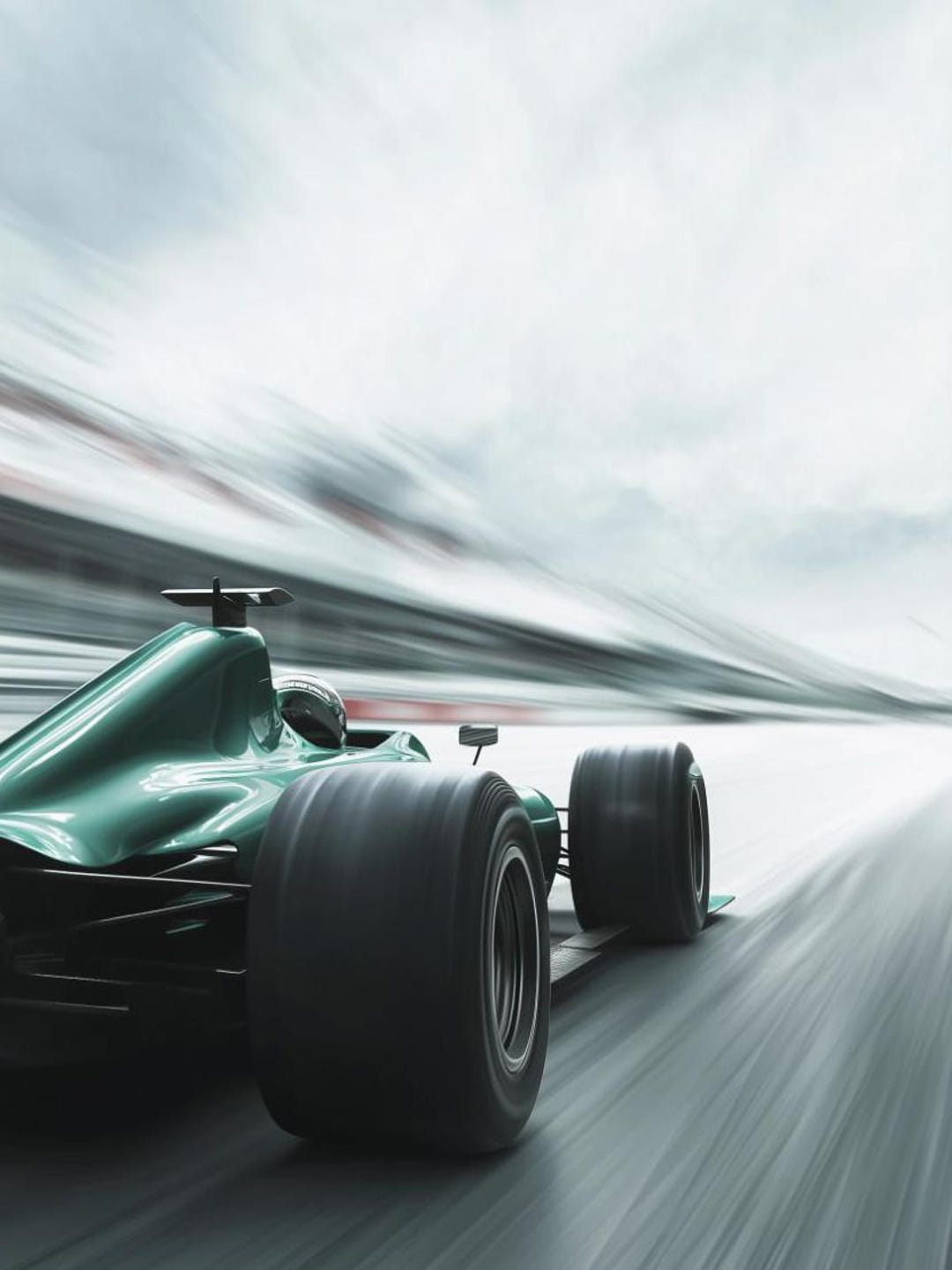 Formula 1 Poster - High-speed Formula 1 Wall Art, Green Racing Car ...