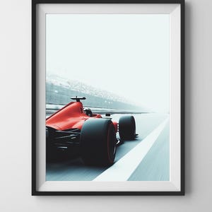 Formula 1 Poster | Digital Download | F1 Merch & Nascar Inspired Print ...