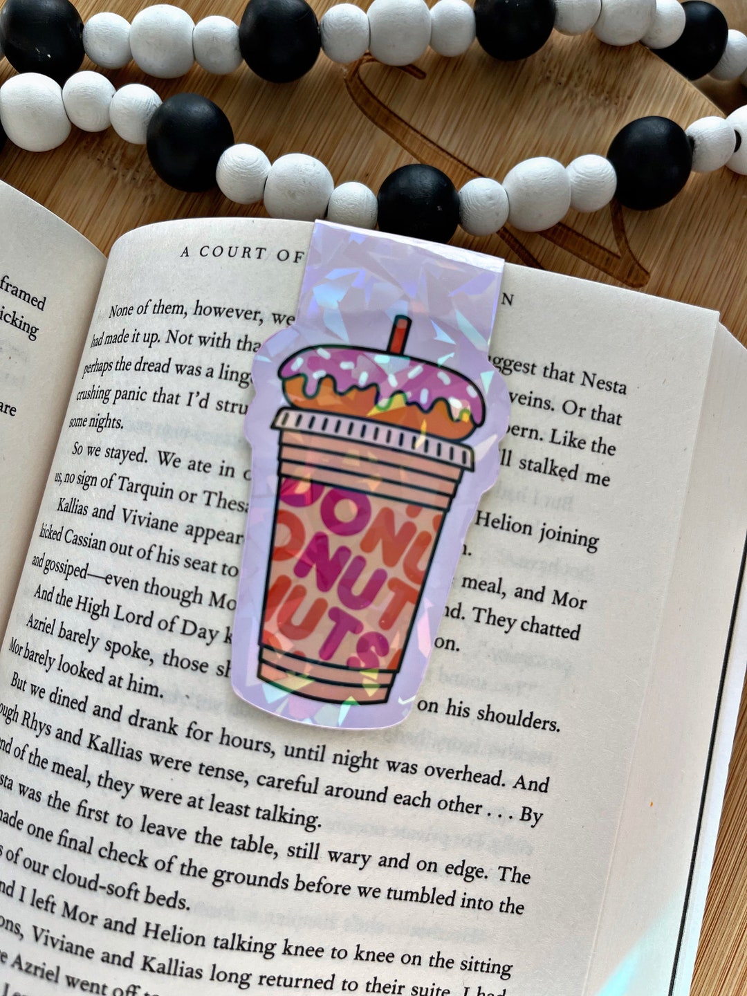 Iced Coffee Magnetic Bookmark, Dunkin Donut Bookmark, Coffee Reading ...