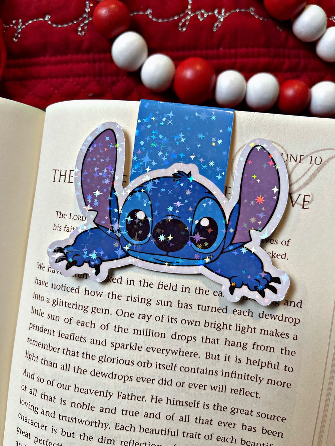 Blue Alien Bookmark, Area 51 Magnetic Bookmark, Stitch Themed Reading ...