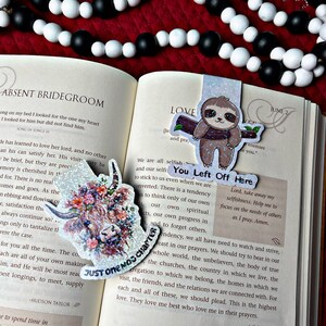 Sloth Bookmark, Sloth Magnetic Bookmark, Reading Accessory, Book Gift ...