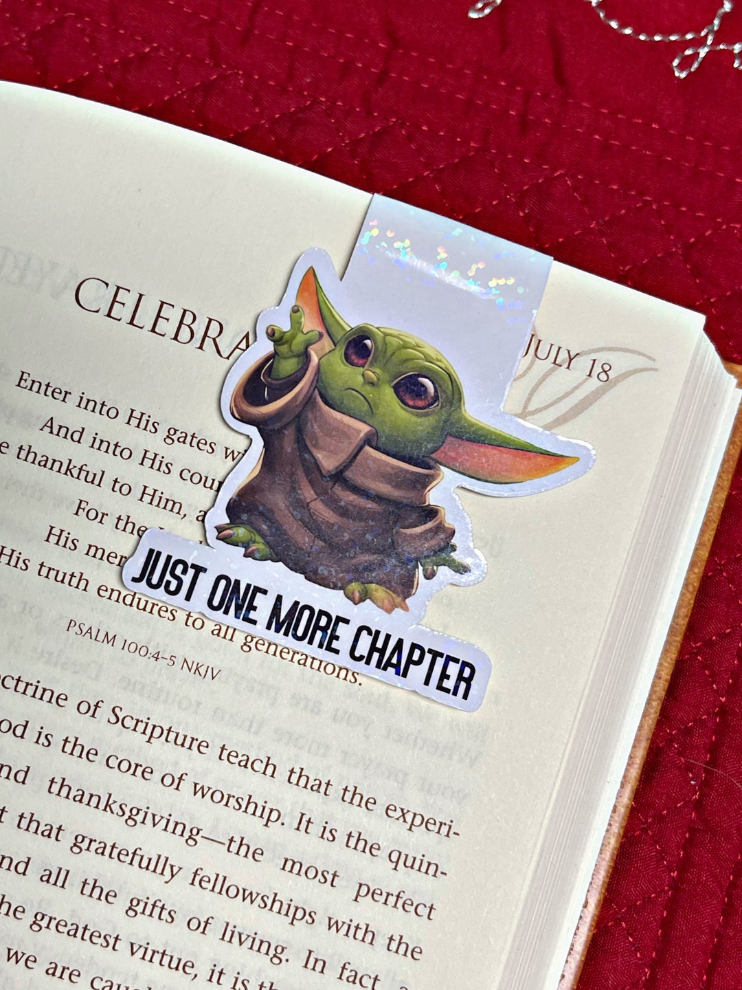 Baby Yoda Bookmark, Magnetic Bookmark, Reading Accessory, Book Gift ...