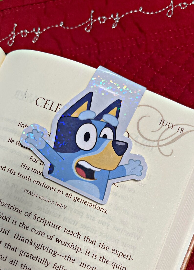 Bluey Bookmark Magnetic Bookmark Reading Accessory Book - Etsy