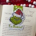Christmas Bookmark, Grinch Magnetic Bookmark, Reading Accessory, Book ...