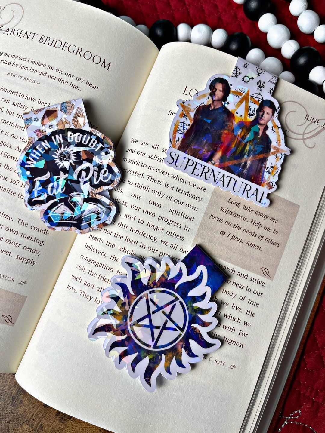 Supernatural Magnetic Bookmark, Winchester Brothers Bookmark, Reading ...