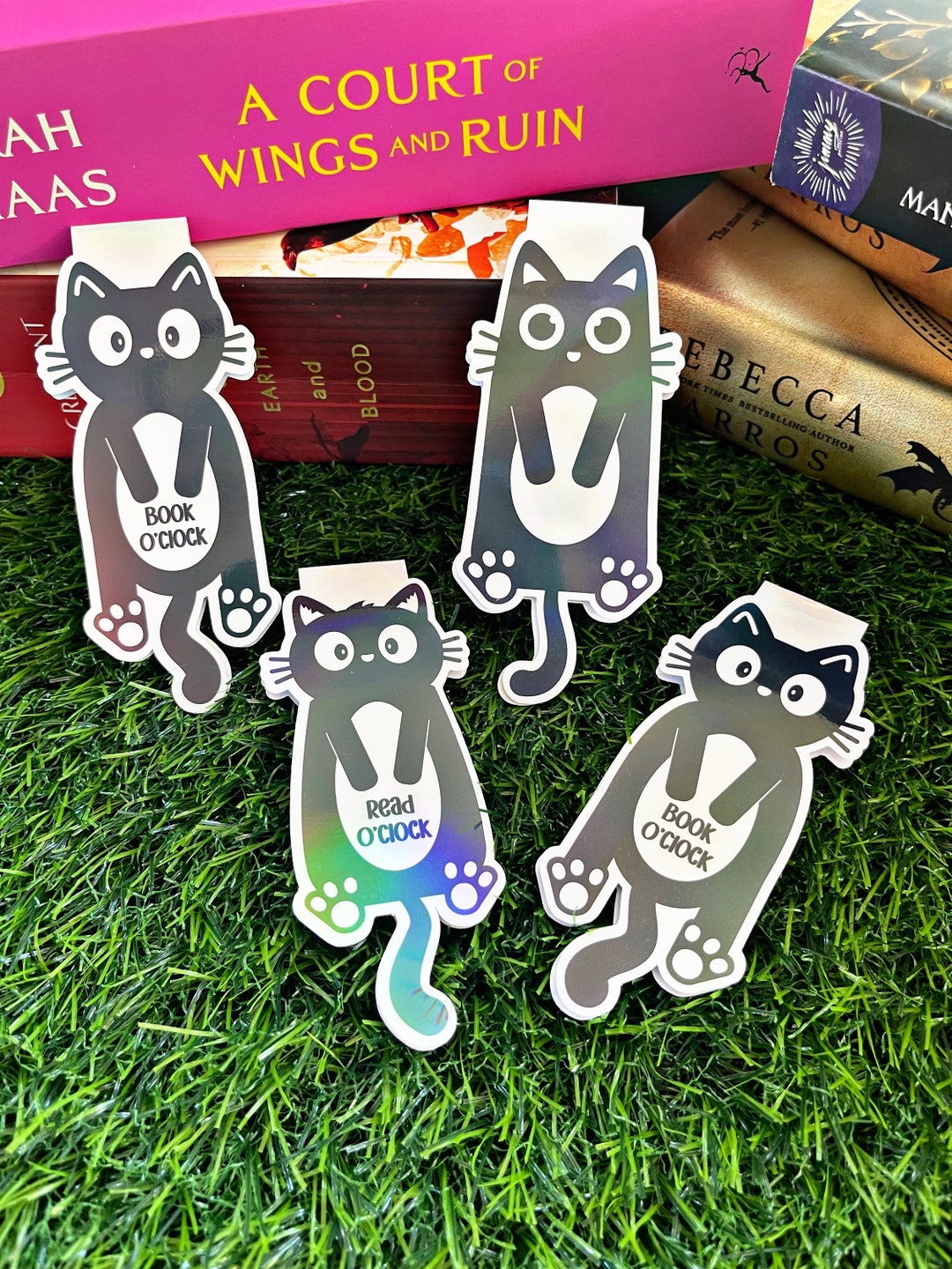 Cute Cat Magnetic Bookmark, Black Cat Bookmark, Cute Reading Accessory ...