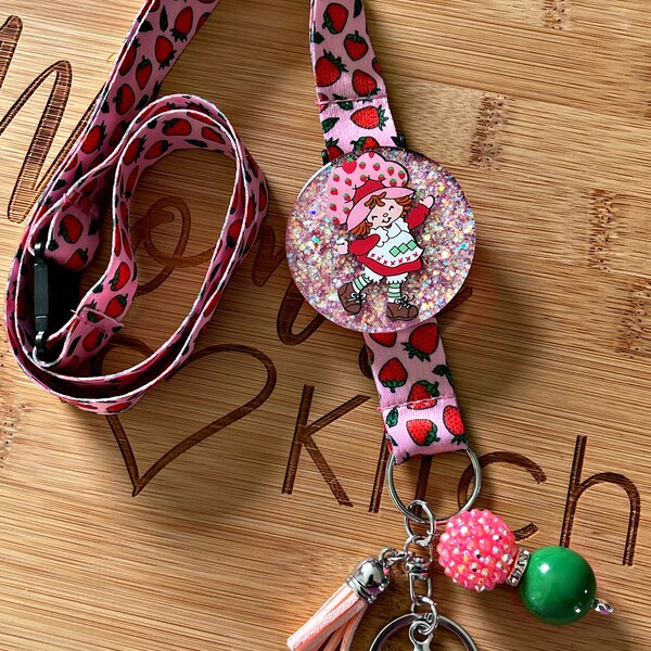 Strawberry Shortcake Lanyard - Etsy