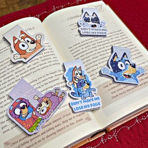 Bluey Bookmark, Bingo Magnetic Bookmark, Reading Accessory, Book Gift ...