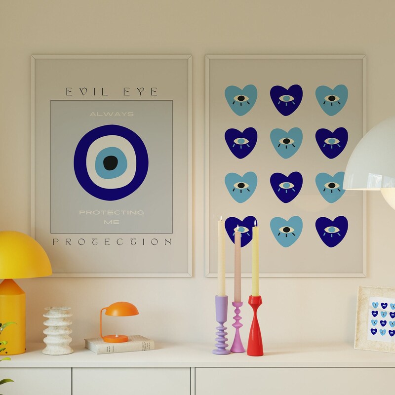 Evil Eye Print - Etsy