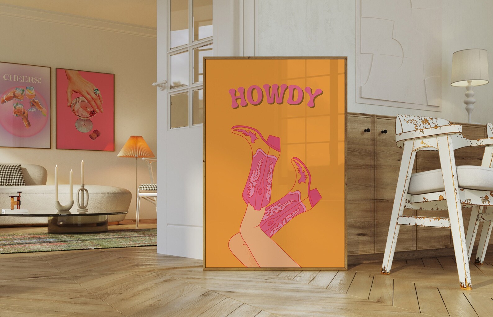 Cowgirl Boots Printable Art-preppy Western Wall Art-howdy - Etsy